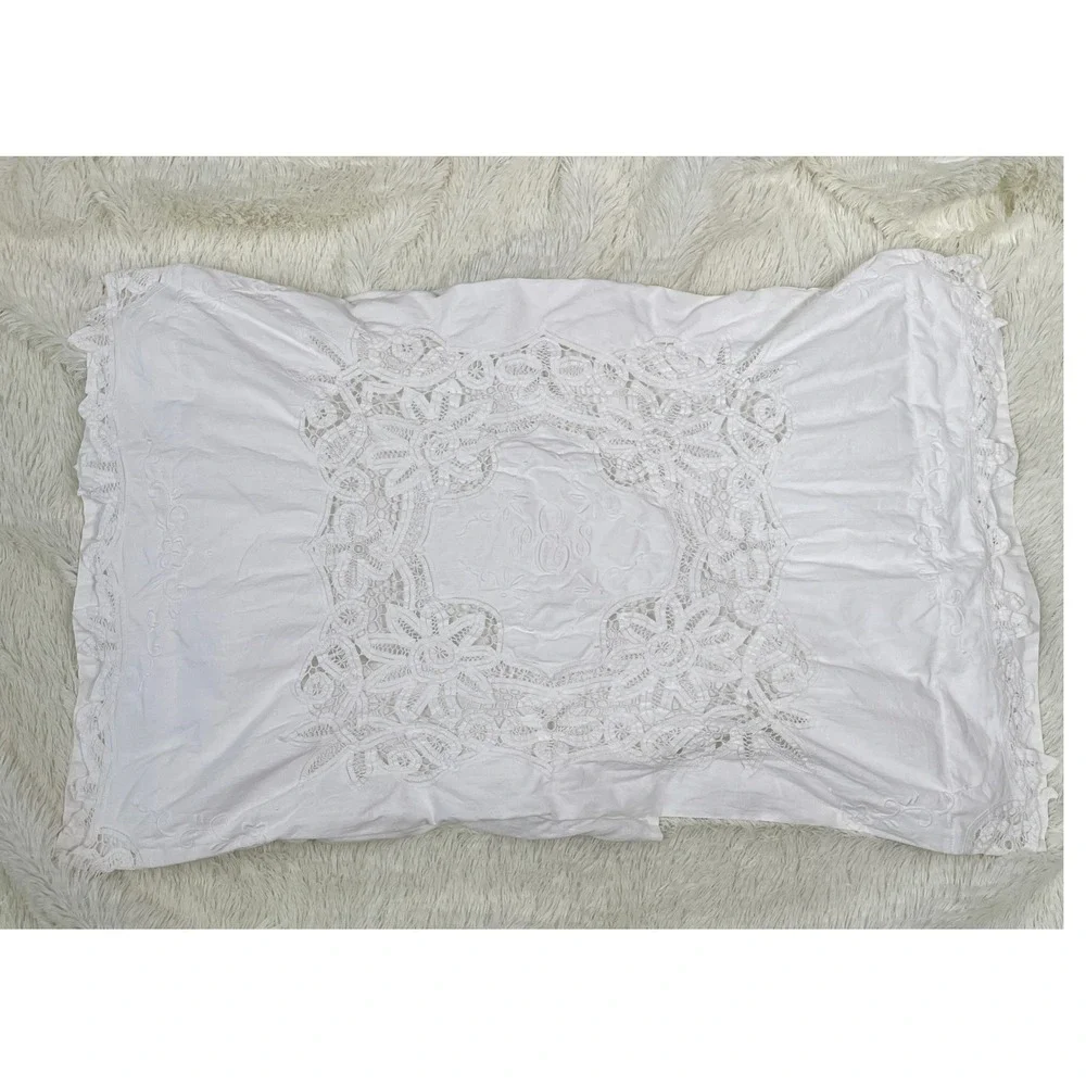 Paper White | Bedding | Paper White Pillow Sham Standard White Lace ...